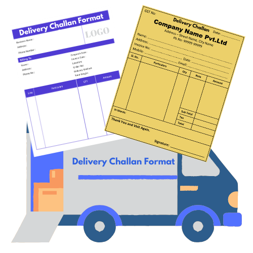 Download delivery challan format for Free Invoice in PDF/Excel | BillClap