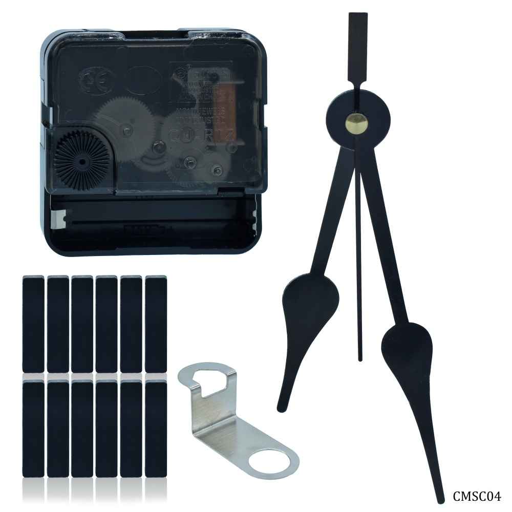 Clock Making Kit 4 | Black | Clock Hands, Machine, Numbers