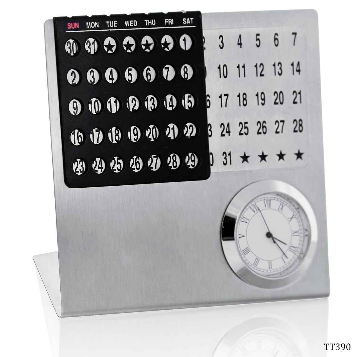 Aadya Crafts Life Time Calendar With Clock Only TT390